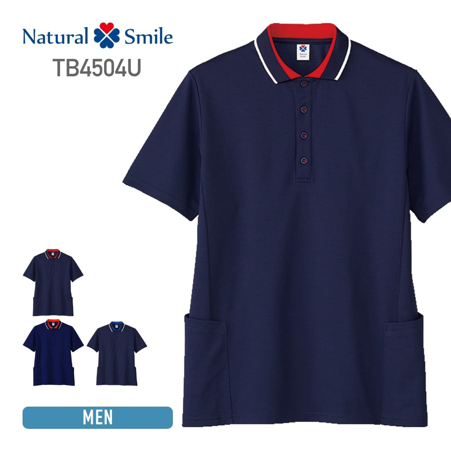 ユニセックスポロシャツ | メンズ | 1枚 | TB4504U | ネイビー×レッド – Tshirt.stビジネス